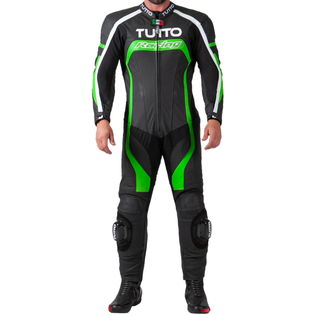 MACACÃO TUTTO RACING V2 PEÇA ÚNICA – Preto e Verde – JR Speed Racing