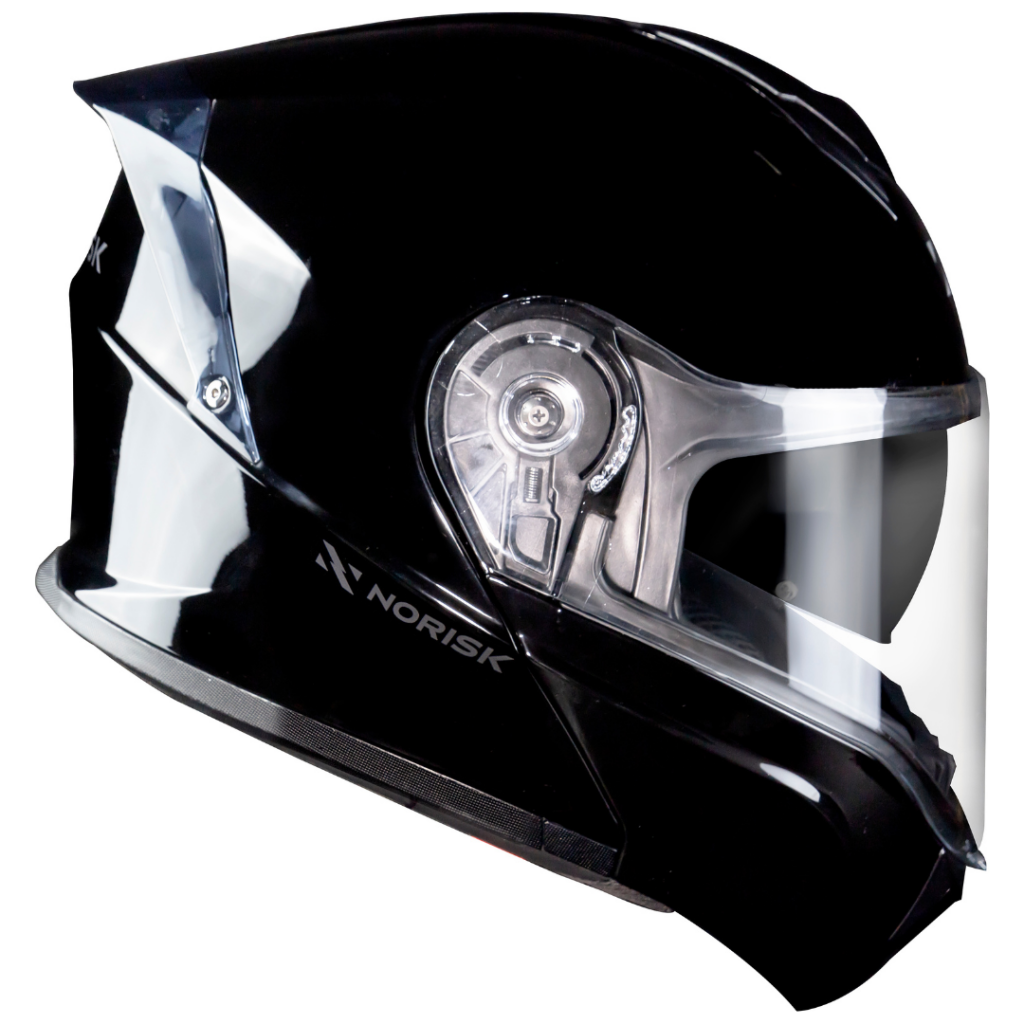 CAPACETE NORISK MOTION MONOCOLOR GLOSS ESCAMOTEÁVEL – Preto Brilhante ...