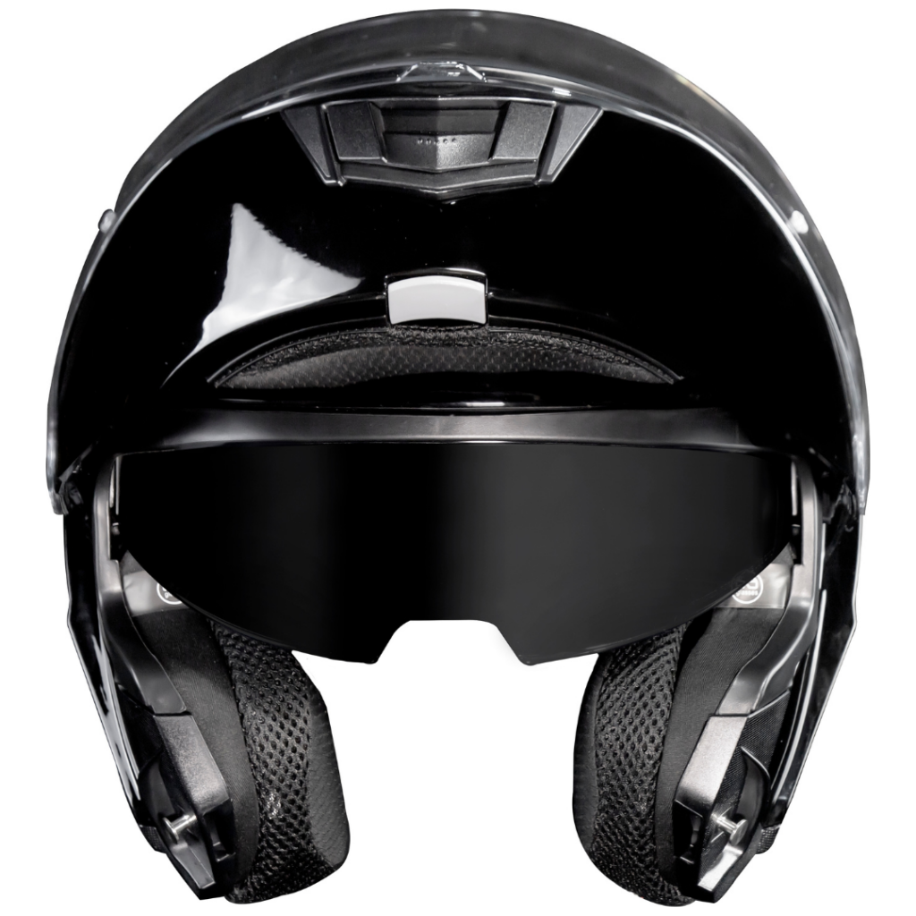 CAPACETE NORISK MOTION MONOCOLOR GLOSS ESCAMOTEÁVEL – Preto Brilhante ...
