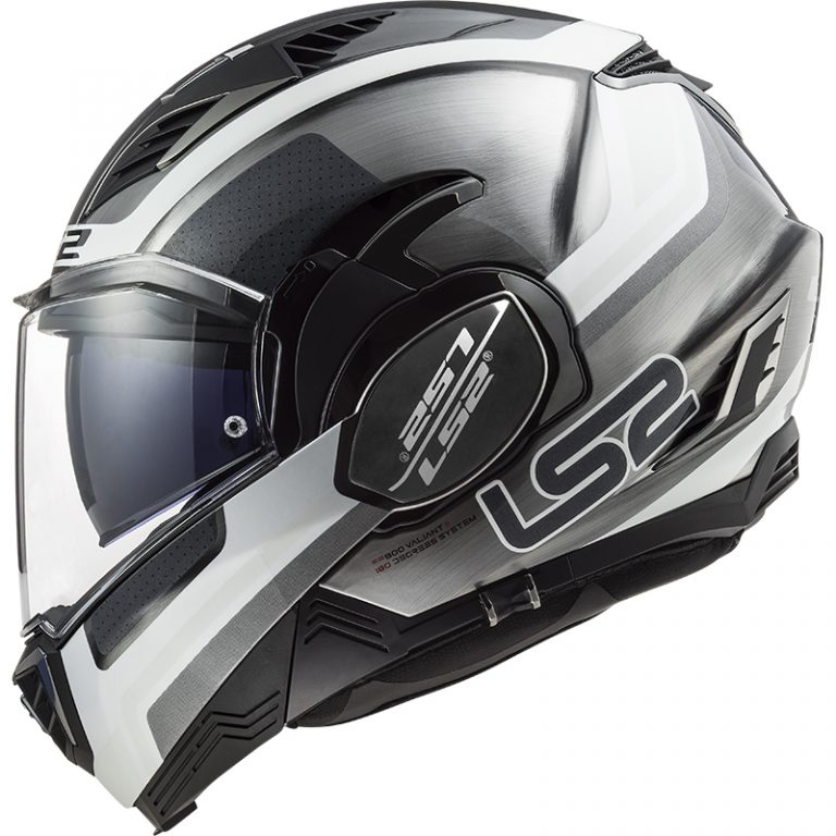 CAPACETE LS2 VALIANT 2 FF900 ORBIT TITANIUM – Titanium e Branco – JR ...