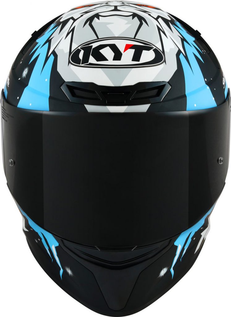 CAPACETE KYT TT COURSE MASIA WINTER TEST GLOSS – Preto Brilhante Azul e ...