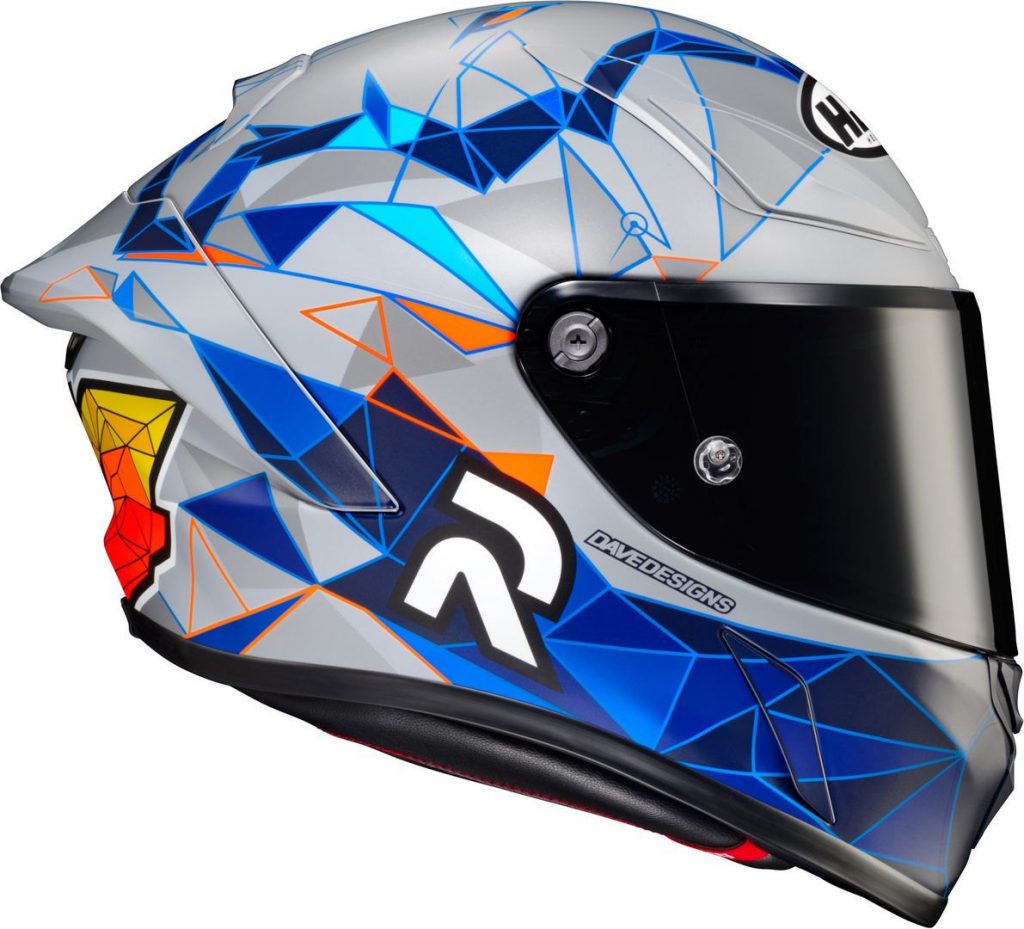 CAPACETE HJC R-PHA 1 (ONE) POL ESPARGARÓ – Preto e Azul – JR Speed Racing
