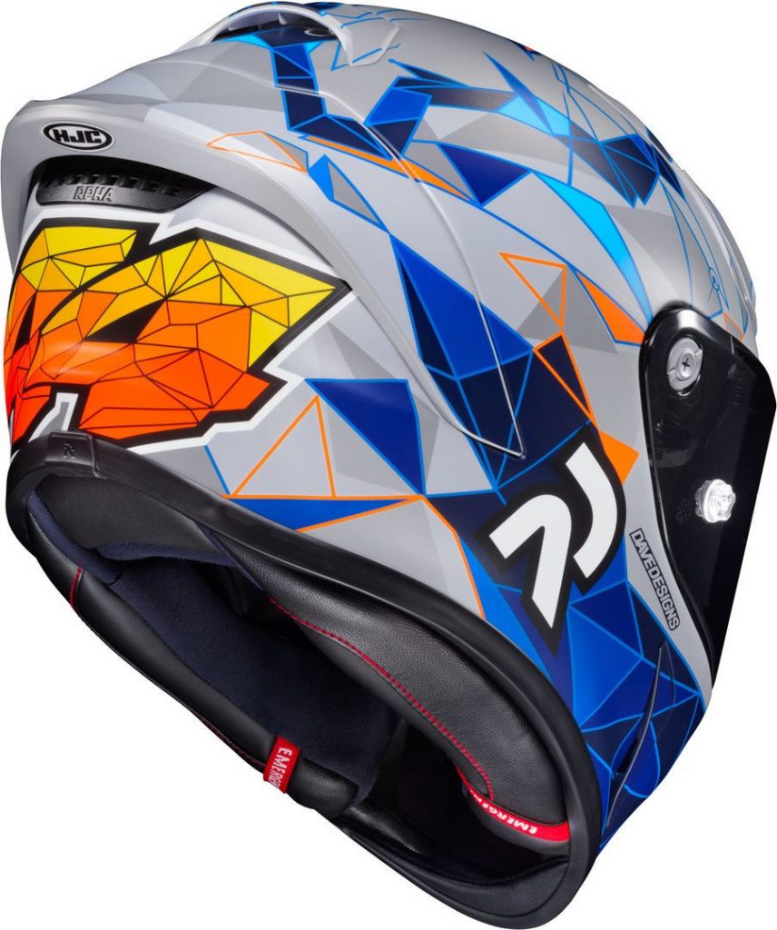 CAPACETE HJC R-PHA 1 (ONE) POL ESPARGARÓ – Preto e Azul – JR Speed Racing