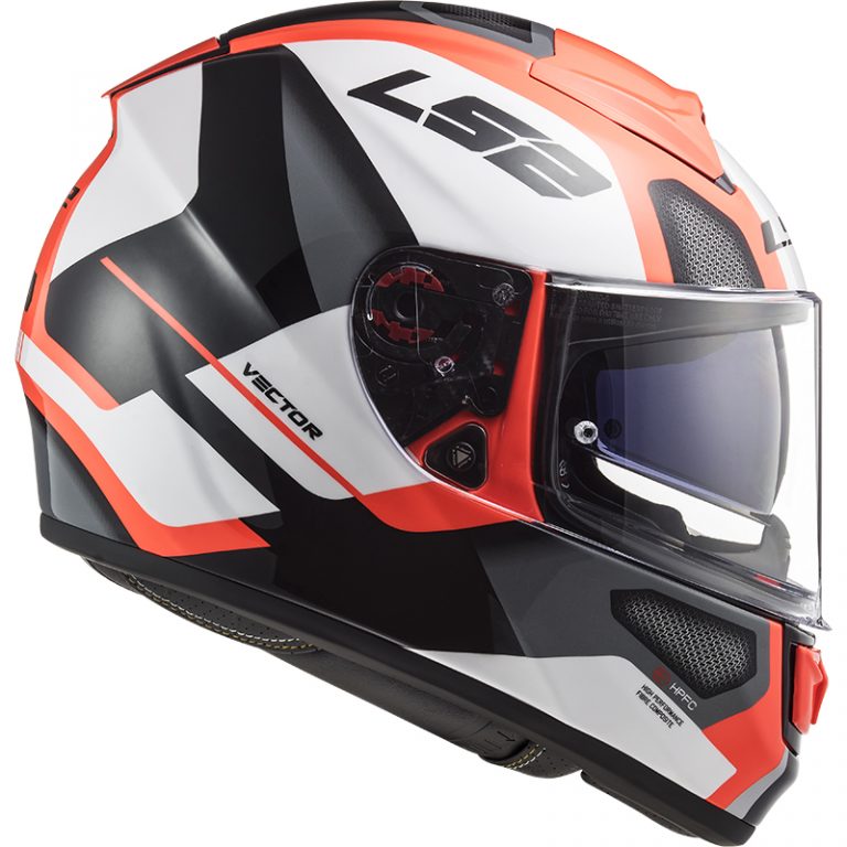 CAPACETE LS2 VECTOR EVO FF397 AUTOMAT – Preto Branco e Laranja – JR ...