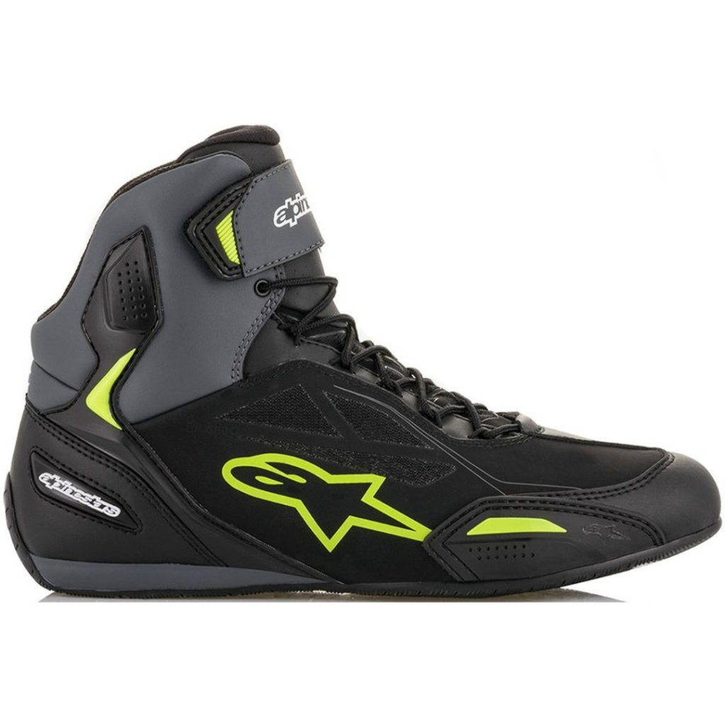 TÊNIS DE PILOTAGEM ALPINESTARS FASTER 3 DRYSTAR – Preto Cinza e Amarelo ...
