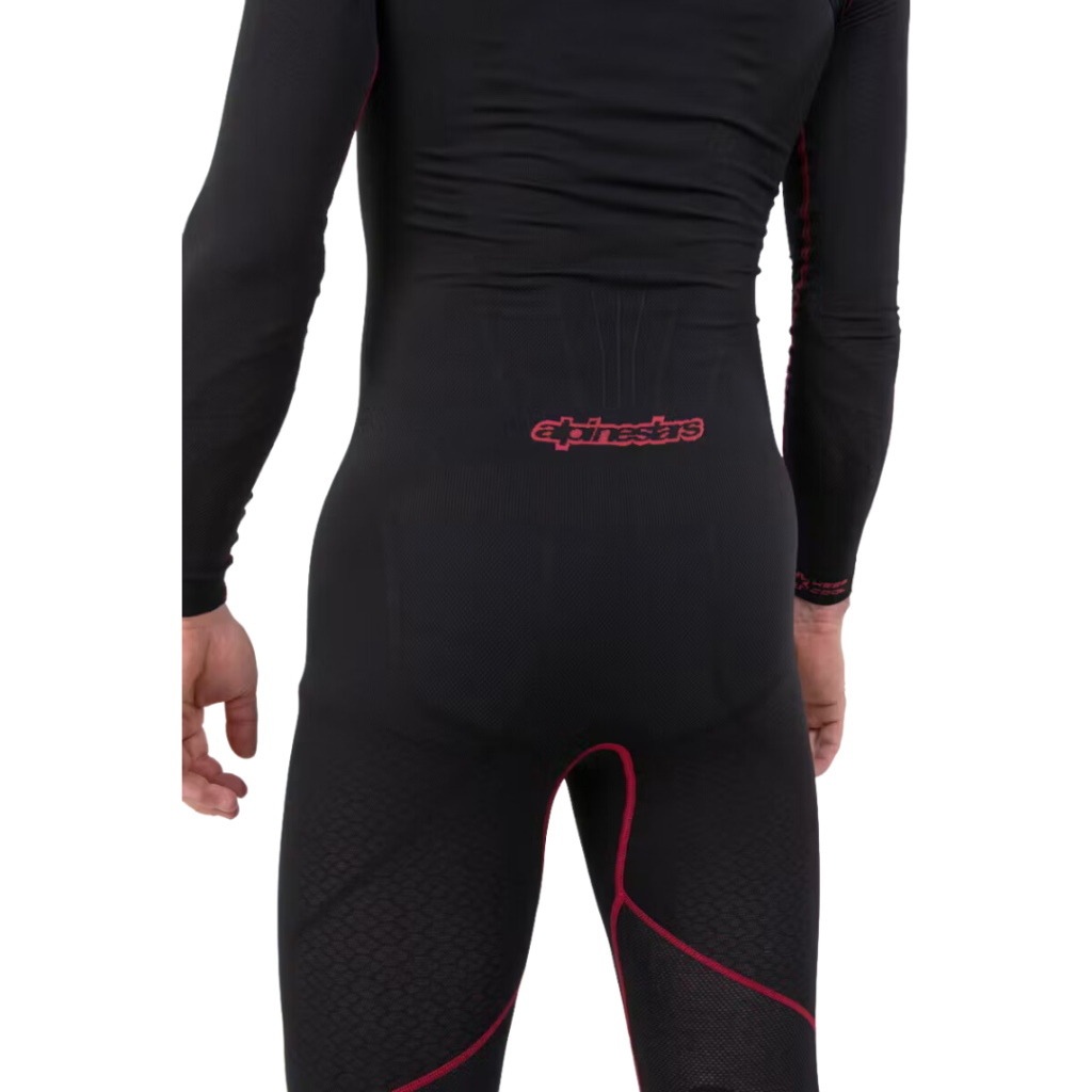 SEGUNDA PELE ALPINESTARS RIDE TECH LITE 1 PEÇA – Preta e Vermelha – JR ...