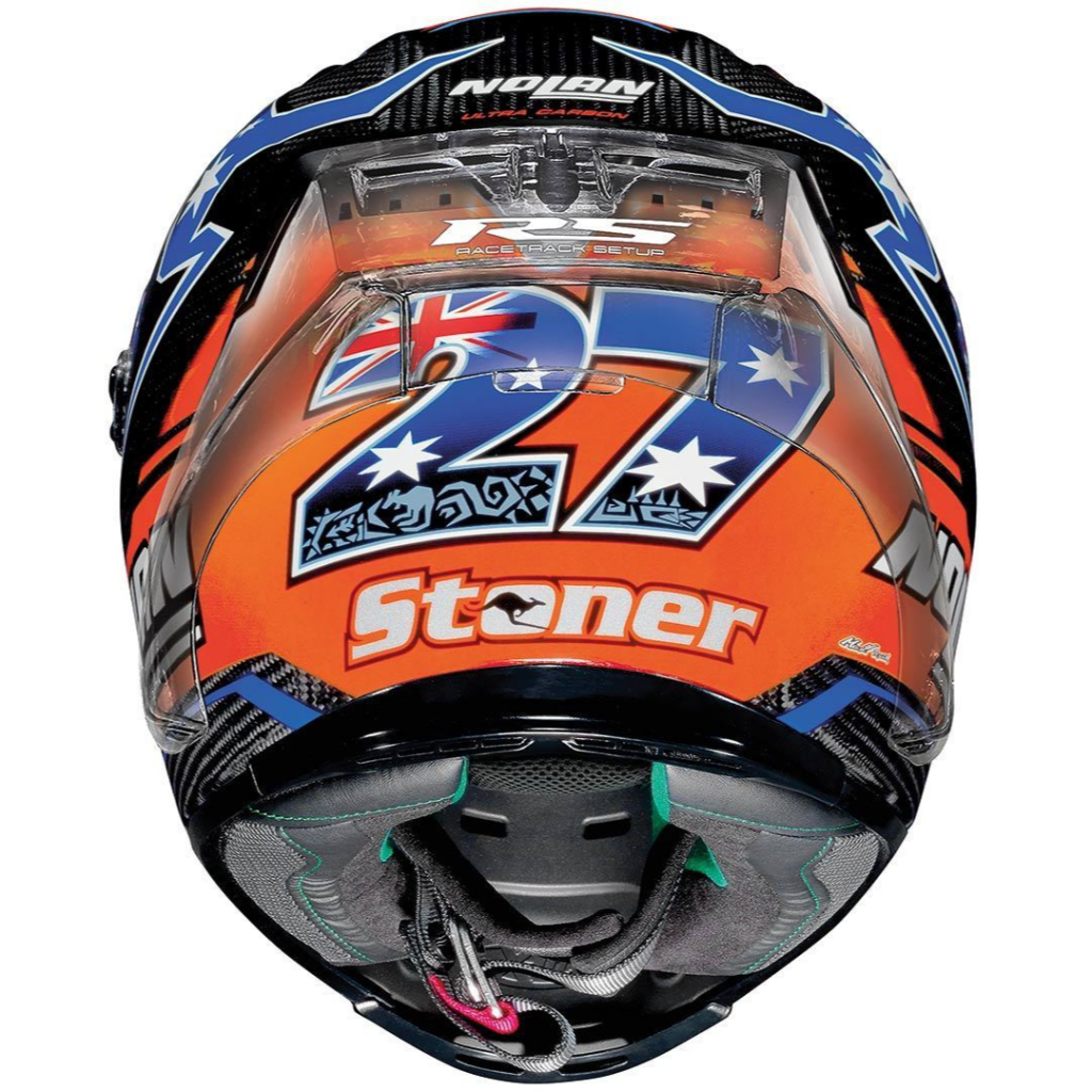 CAPACETE X-LITE NOLAN X-803 RS C. STONER 24 – Vermelho e Azul – JR ...