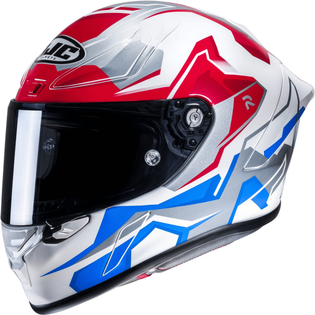 CAPACETE HJC R-PHA 1 (ONE) NOMARO – Vermelho Branco Azul e Cinza – JR ...