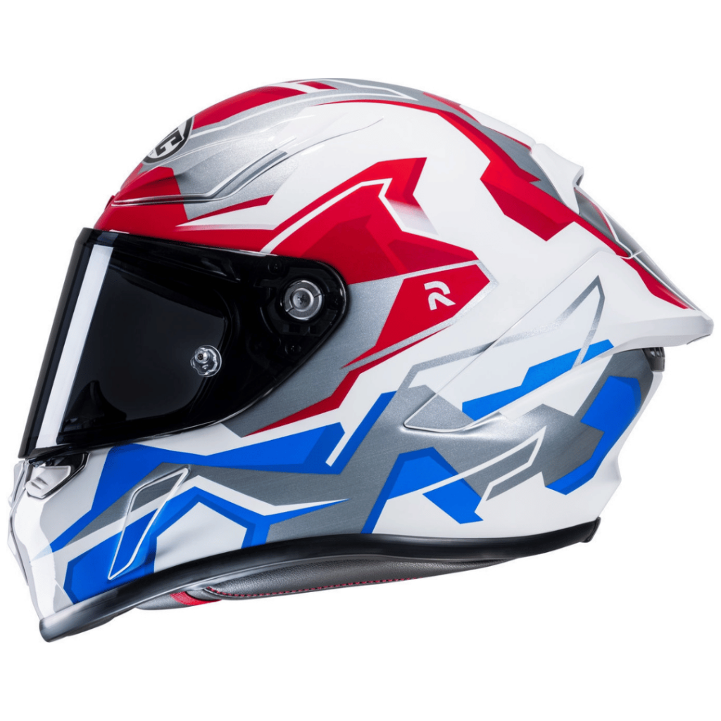 CAPACETE HJC R-PHA 1 (ONE) NOMARO – Vermelho Branco Azul e Cinza – JR ...