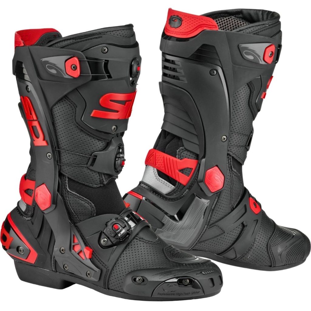 BOTA SIDI REX AIR – Preta e Vermelha – JR Speed Racing